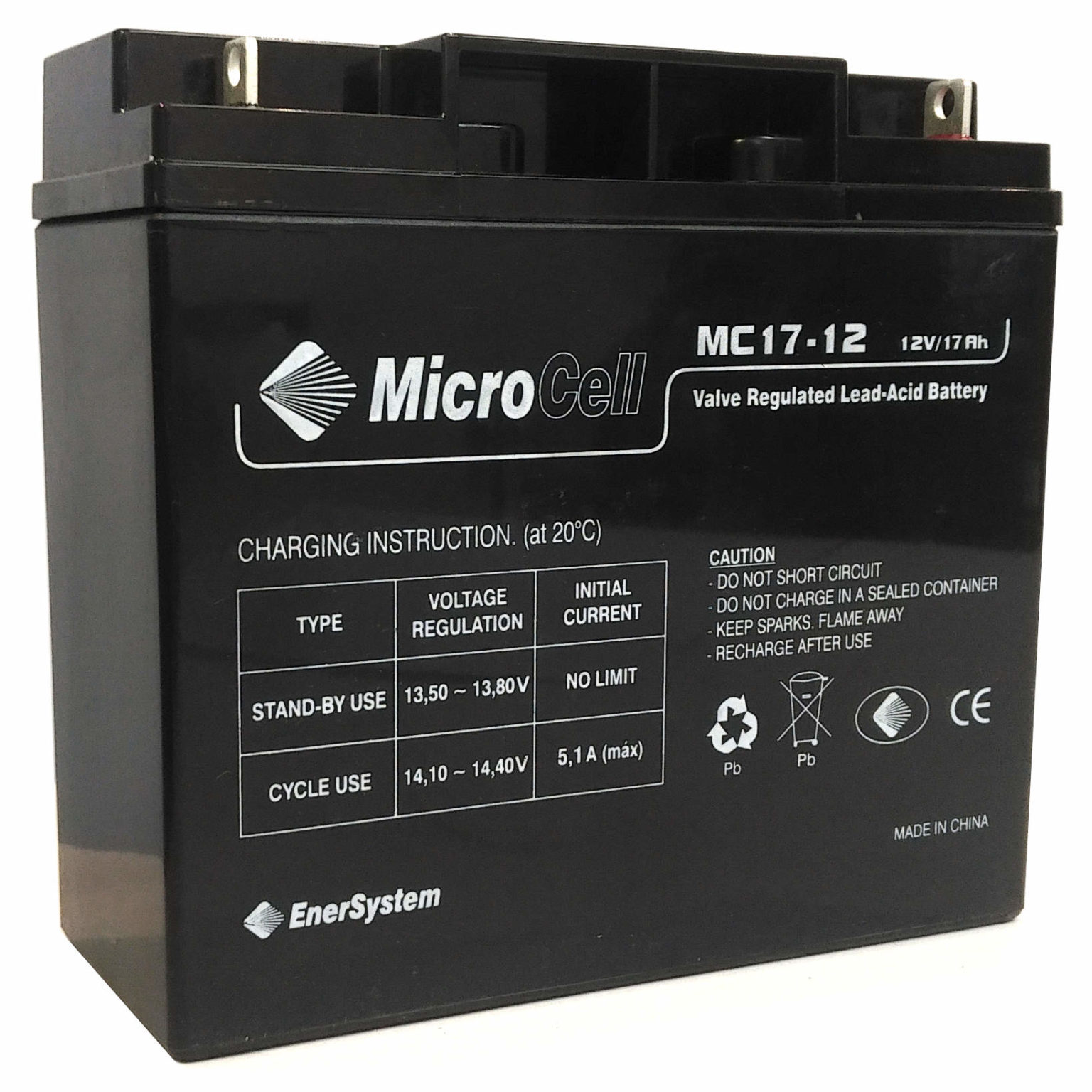 Batería 12V/16.3Ah MICROCELL MC17-12 AGM - Bessel Infraestructura
